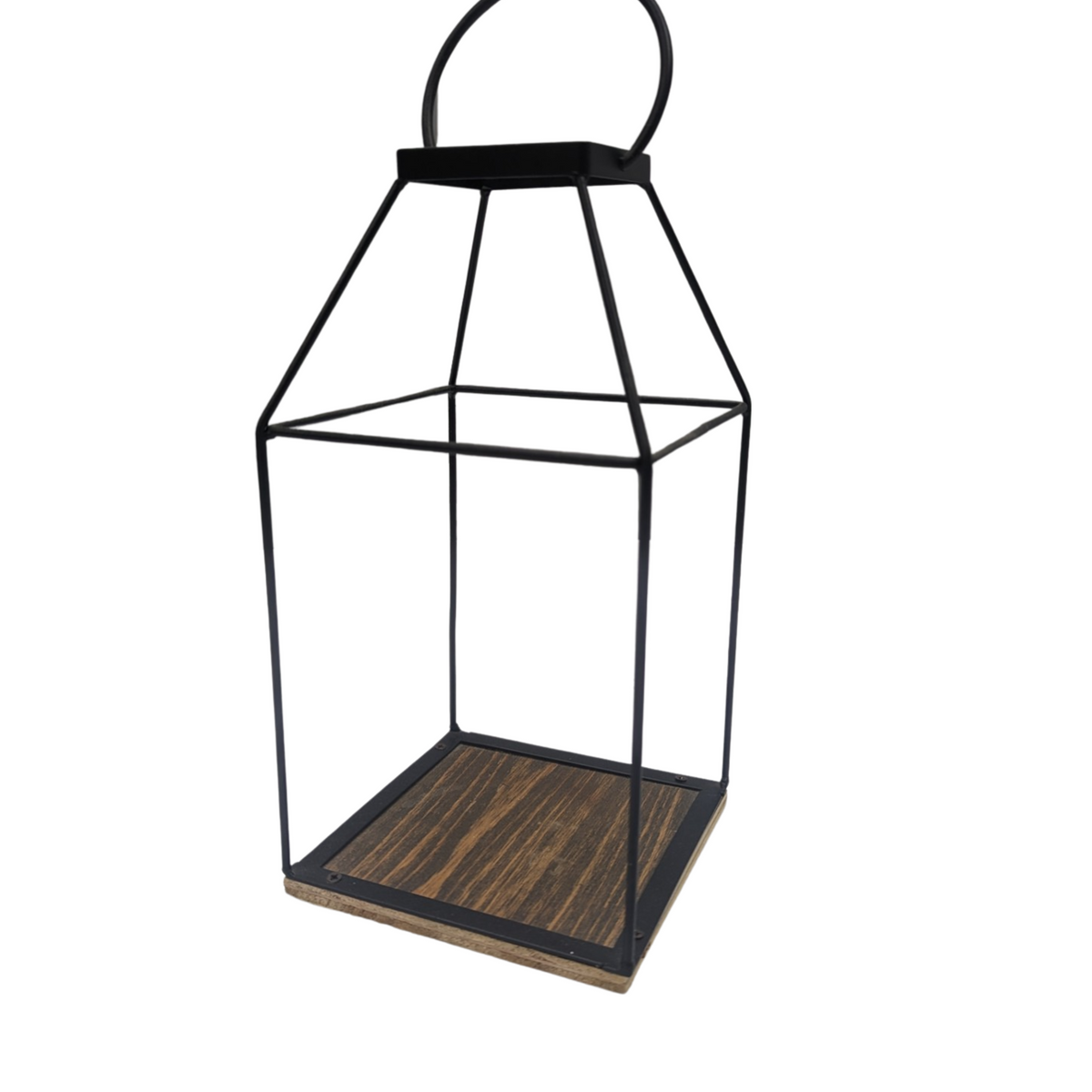 Open Black Wire Lantern – The Wedding Shop