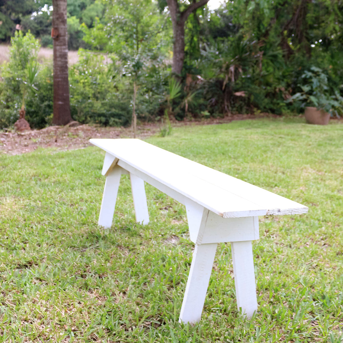 5' White Bench Rental – The Wedding Shop